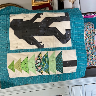 Legendary Bigfoot Sasquatch in the Forest Patchwork Quilt Quilting ...