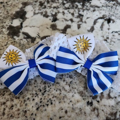 Trinidad and Tobago Flag Red Hair Bow Headband Trinidad - Etsy