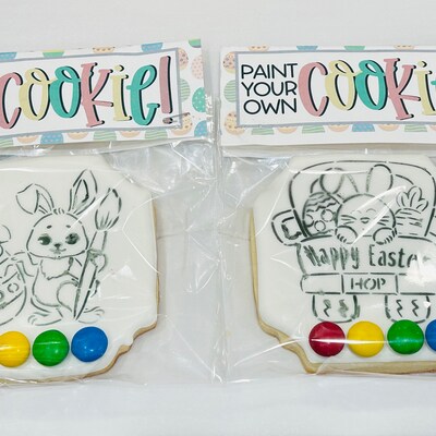 Printable DIY Cookie Kit Instruction Card 3.5 X 5 Printable Cookie Tag ...