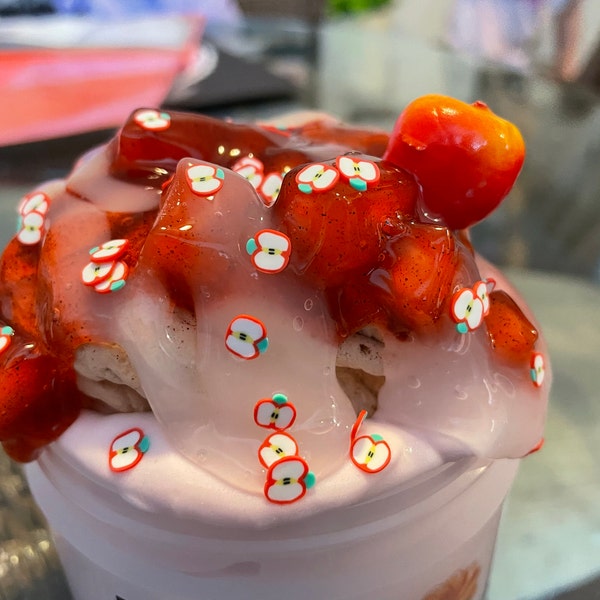 Apple Doughnut, DIY Slime, Snow Butter Slime, Apple Slime, Fall Slime ...