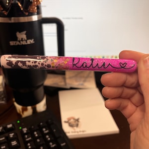 RSVP Personalized Glitter Ball Point Pen - Etsy