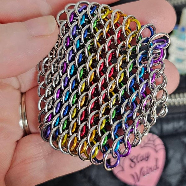 Chainmail Figdet Toy Dragonscale Stainless Steel Aluminum - Etsy