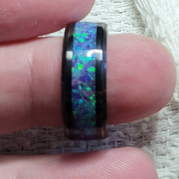 Crushed Opal - "indigo" / Premium Inlay Material for Ring Jewelry ...