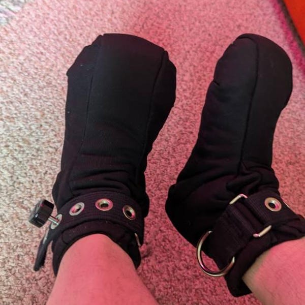 Black Diaper Wearing Enforcer Strap - Anti Diaper Removal / Asylum ...