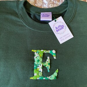 Custom Hand Embroidered Date Sweatshirt Personalised Hand Embroidered ...