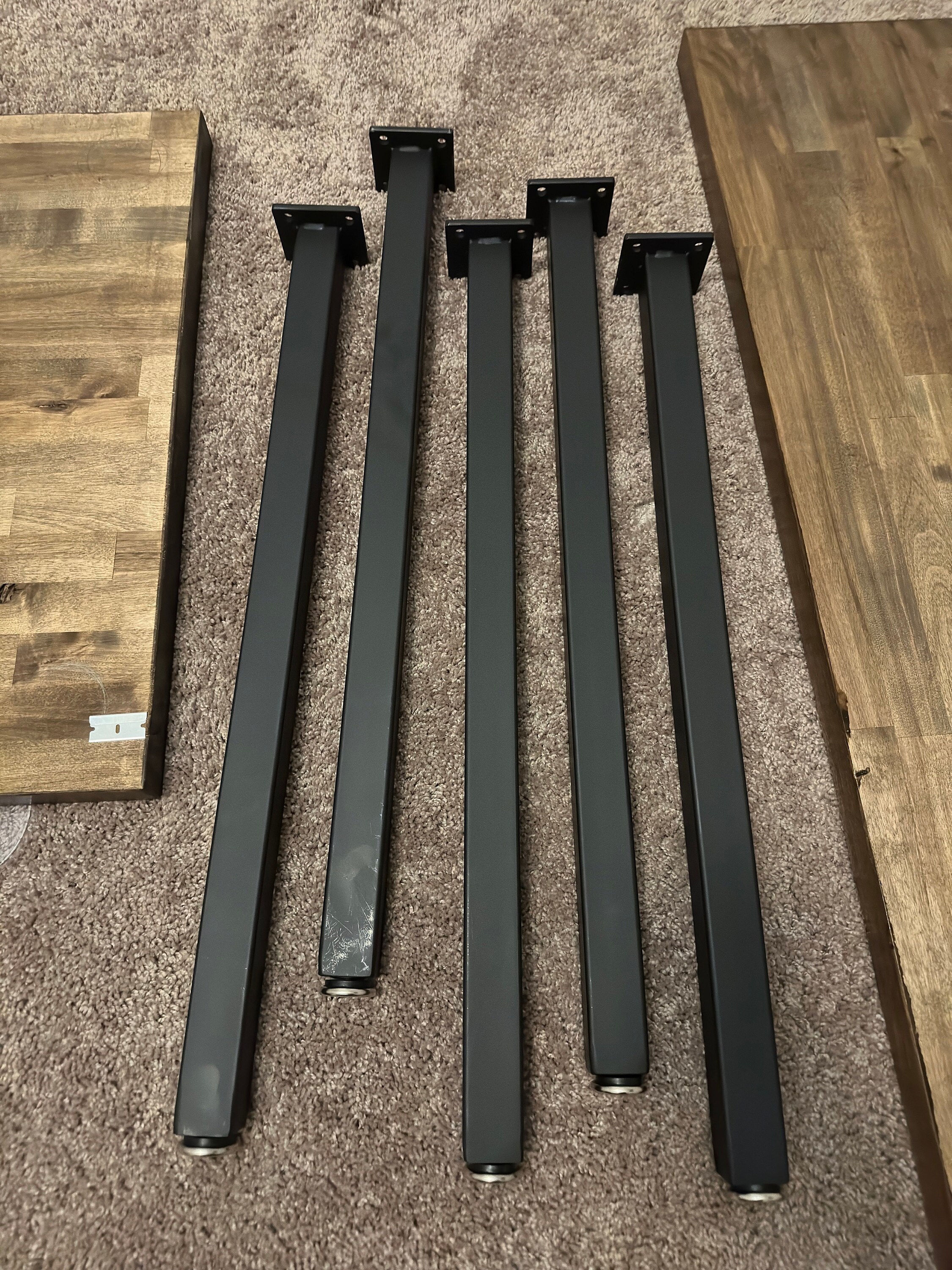 Metal Table Legs, Handmade in U.S.A from top quality materials, Single ...