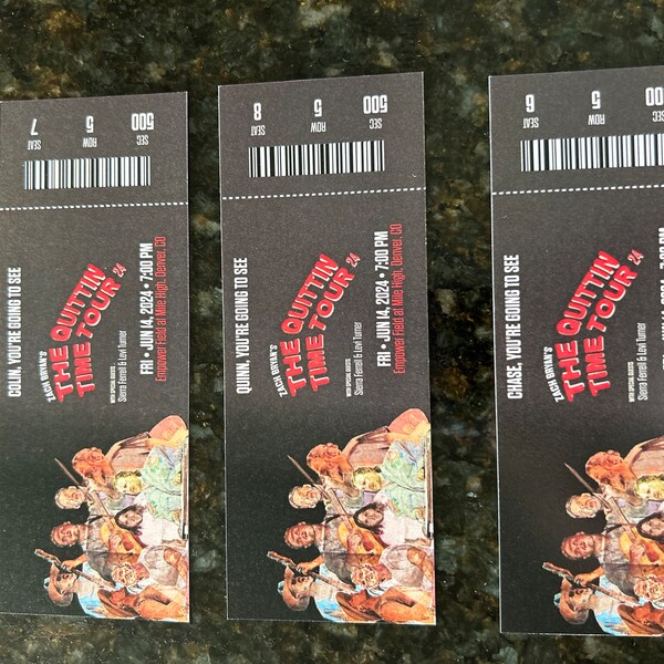 Custom Concert Ticket Digital Download Printable Personalized Event ...