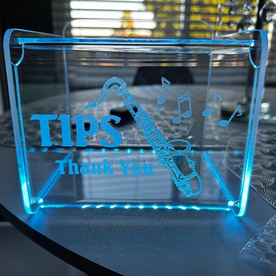LED Glowing Gift Card Box ...10 W X 12 H ... With Personalized ...