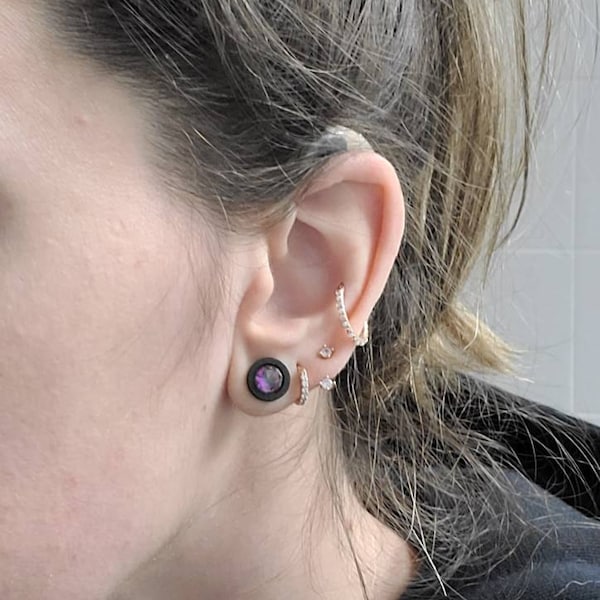 Front Back Earring Set • Ear Jacket • Dainty Ear Jacket • Gold Earrings ...