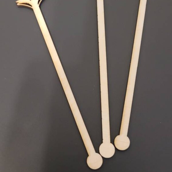 Stir Stick Base Template: Digital SVG File for Glowforge (digital ...