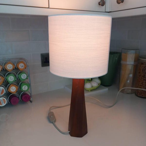 Table Lamp DISTORTION | Wood Table Lamp | Bedside Lamp | Wooden Lamp ...