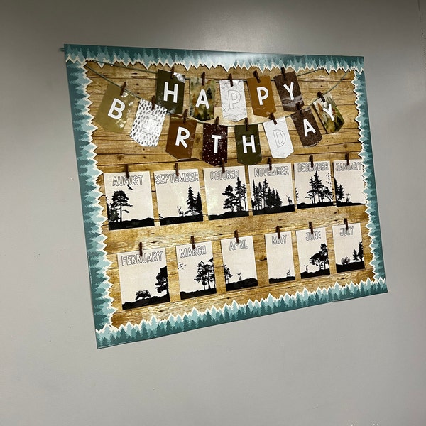 Woodland Forest Theme Classroom Decor Class Birthday Display Pack ...