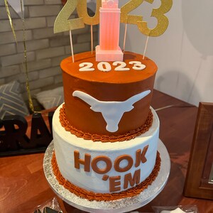 University of Texas Graduation Party Decoration UT Cake - Etsy