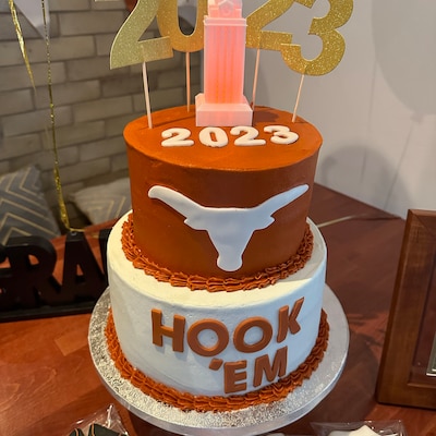 University of Texas Graduation Party Decoration UT Cake - Etsy