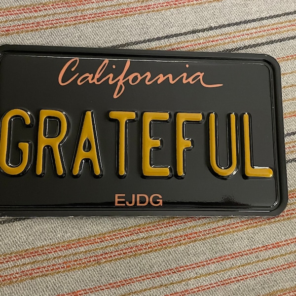 Custom Black License Plate With YOUR TEXT in Three Lines / Black ...