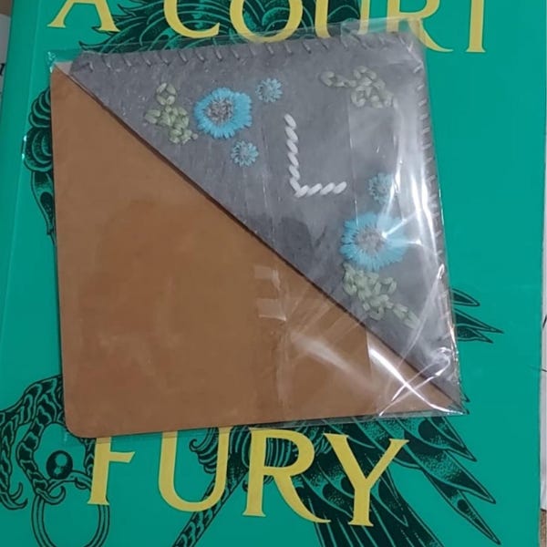 Handmade Embroidered Corner Page Bookmark, A to Z Letters Personalized ...