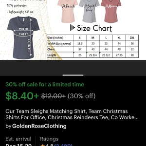 Our Team Sleighs Matching Shirt, Team Christmas Shirts for Office ...