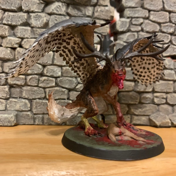 Peryton Evil Magical Beast 3D Resin 28mm Miniatures Dungeons and ...