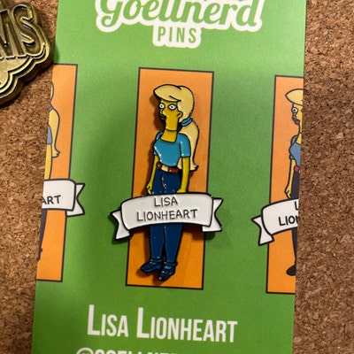 Simpsons Lisa Lionheart Enamel Pin Soft Enamel Lisa Simpson Gifts 90s ...