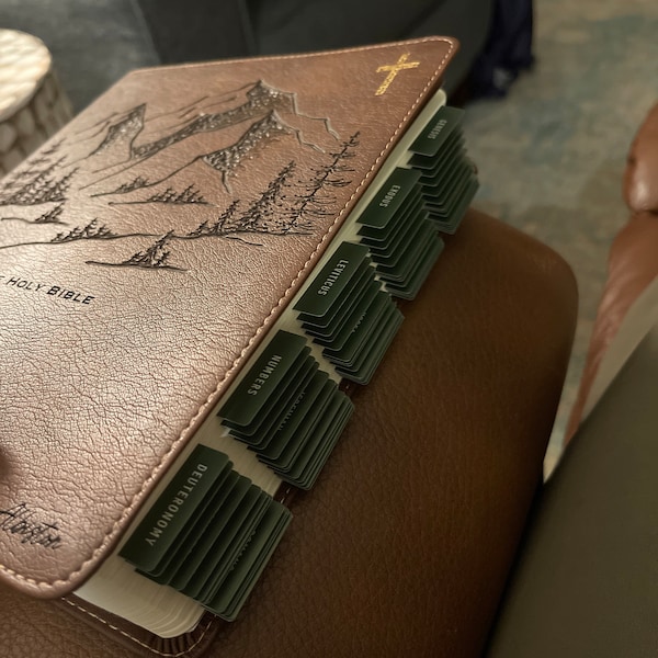 Hunter Green Bible Tabs : Minimalist Laminated Index Tabs - Etsy