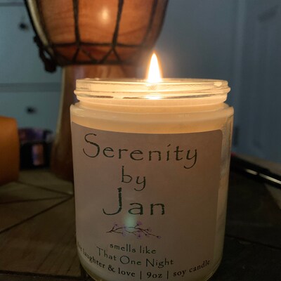 Serenity by Jan... Smells Like That One Night ...soy Candle the Office ...