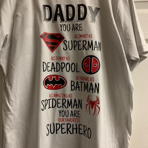Daddy MY Favorite Superhero SVG Hero Dad Svg File #dadlife Silhouette ...