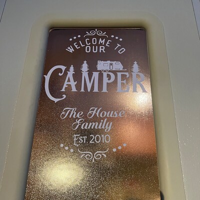 Large Camping Decal Vinyl Decal Fifth Wheel Decal Camper Accessories ...