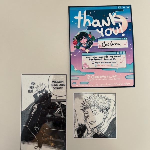 Fanart JJK Koi Fish + Satosugu + Satoru Gojo and Suguru Geto PRINT ...