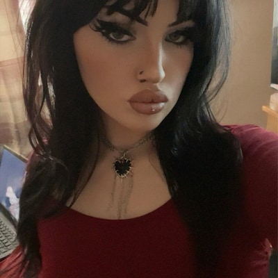 Goblincore Fang Brutalist Ring With Pearl Thorns Melted Metal Ring ...