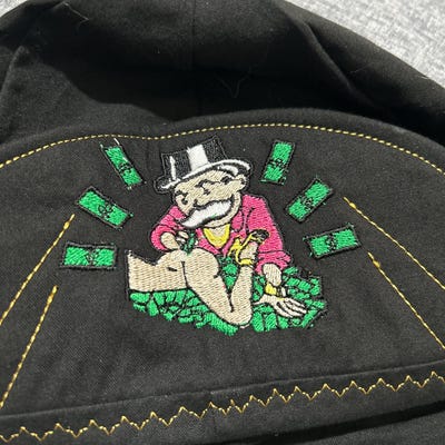 Mr. Monopoly Flip Welding Cap Welding Hat Kromer Money Mr.monopoly ...