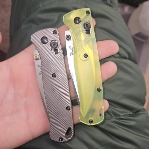 Benchmade Bugout 535 Replacement Scale Kit / Clear GREEN / Benchmade ...