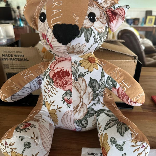 Baby Keepsake Memory Bear Custom From Your Clothing Handmade - Etsy