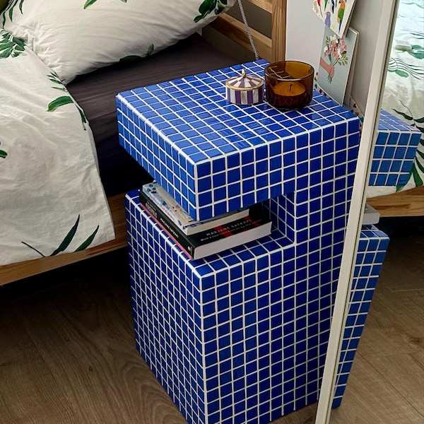 Tiled Coffee Table. Handmade Tile Table. Bedside Table. Living Room ...