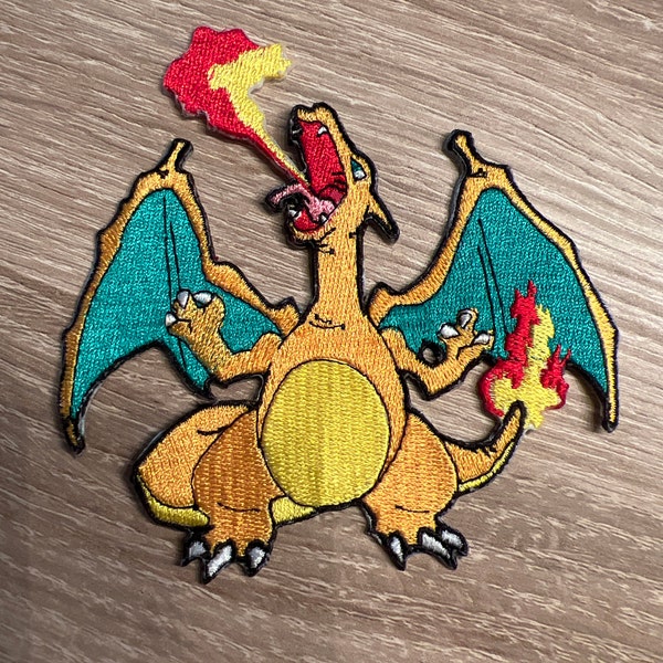 Charizard Patch Pokemon Iron on Patch Sew on Patch Anime Cartoon Patch ...