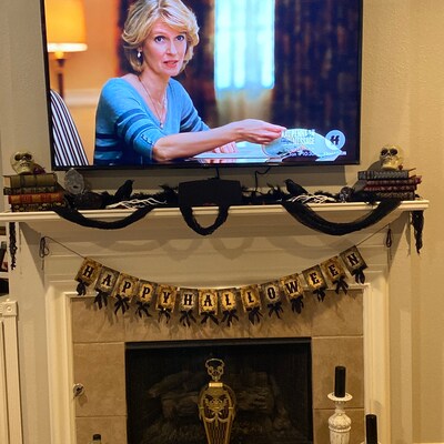 Halloween Banner, Vintage Halloween Decor, Vintage Halloween Garland ...