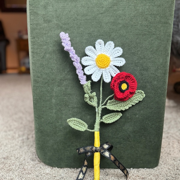 Crochet Lavender English Pattern (video), Amigurumi Lavender Flower ...