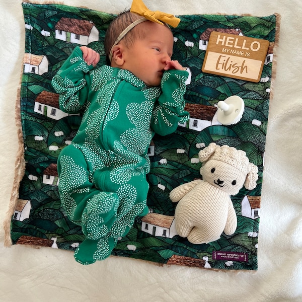 CELTIC Minky Blanket or Lovey. Ireland, Scotland, Wales Baby Blanket ...