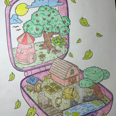 Pocket World: Miniature Worlds Coloring Book by Coco Wyo - Etsy