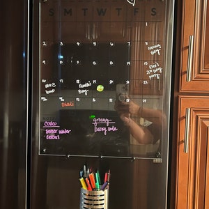 Clear Acrylic Memo Board Floating Message Board Blank Dry - Etsy