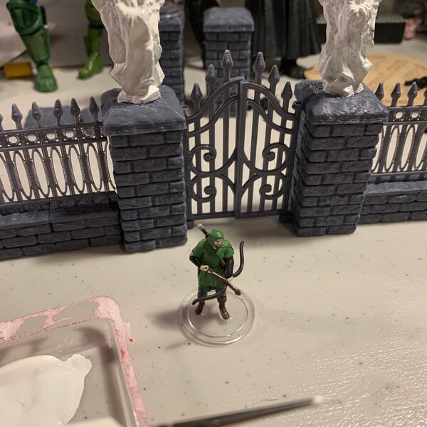 Cemetery Fence and Gate Set Tabletop RPG Miniature - Etsy