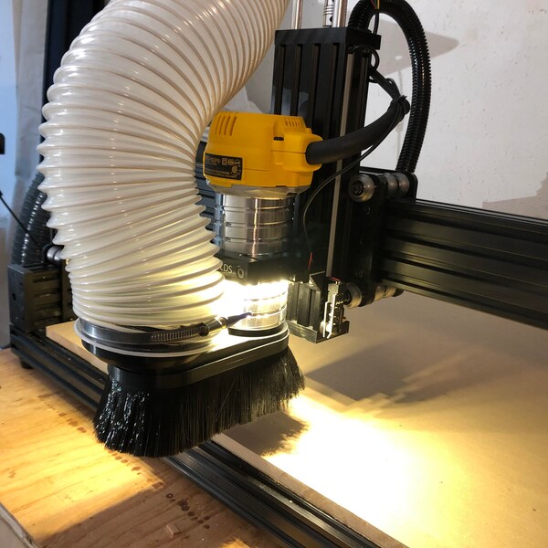 CNC Dust Shoe for Makita RT0701C - Custom Size Vacuum Attachment - Etsy