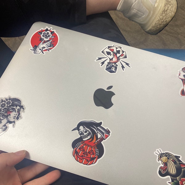 49 Cool American Traditional Tattoo Stickers Perfect for Laptop, Water ...