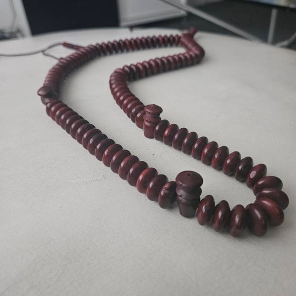 Iron Wood Tasbih Subha Prayer Beads Misbaha 99 Beads - Etsy