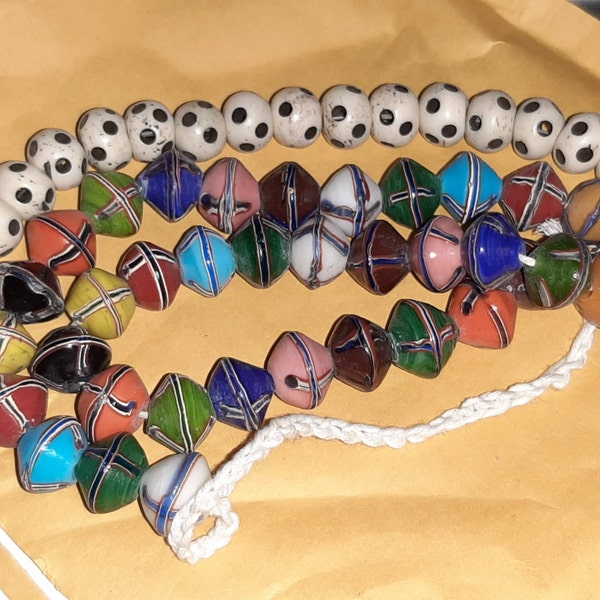 36 King Beads. Java Beads. Small Mixed Trade Beads. TBW-279 - Etsy