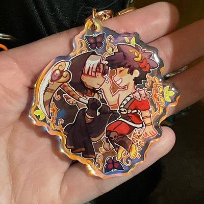 Thanzag Zagthan Zagreus Thanatos Keychain Charm Hades Game - Etsy