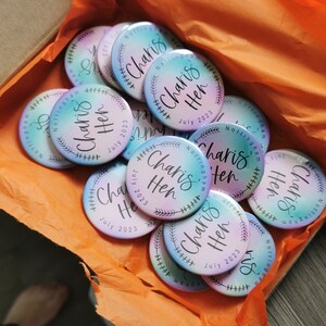 GOLD Hen Party Badges. Bride Tribe Badges 38mm.. Hen Do Badge. - Etsy