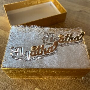 Custom Gold Name Ring Solid Gold 10k or 14k Fine Jewelry | Etsy