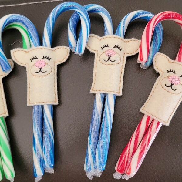 Cute Little Reindeer Candy Cane Holders! Your Choice Boy/girl and Color ...