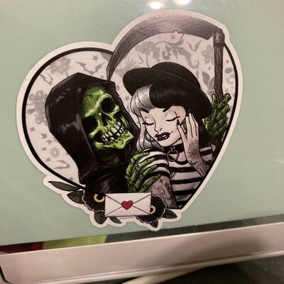 Death Heart Sticker - Etsy
