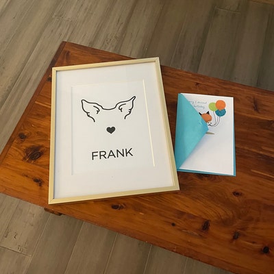 Custom Dog Ear DIGITAL FILE Minimalist Pet Art Dog Ear - Etsy